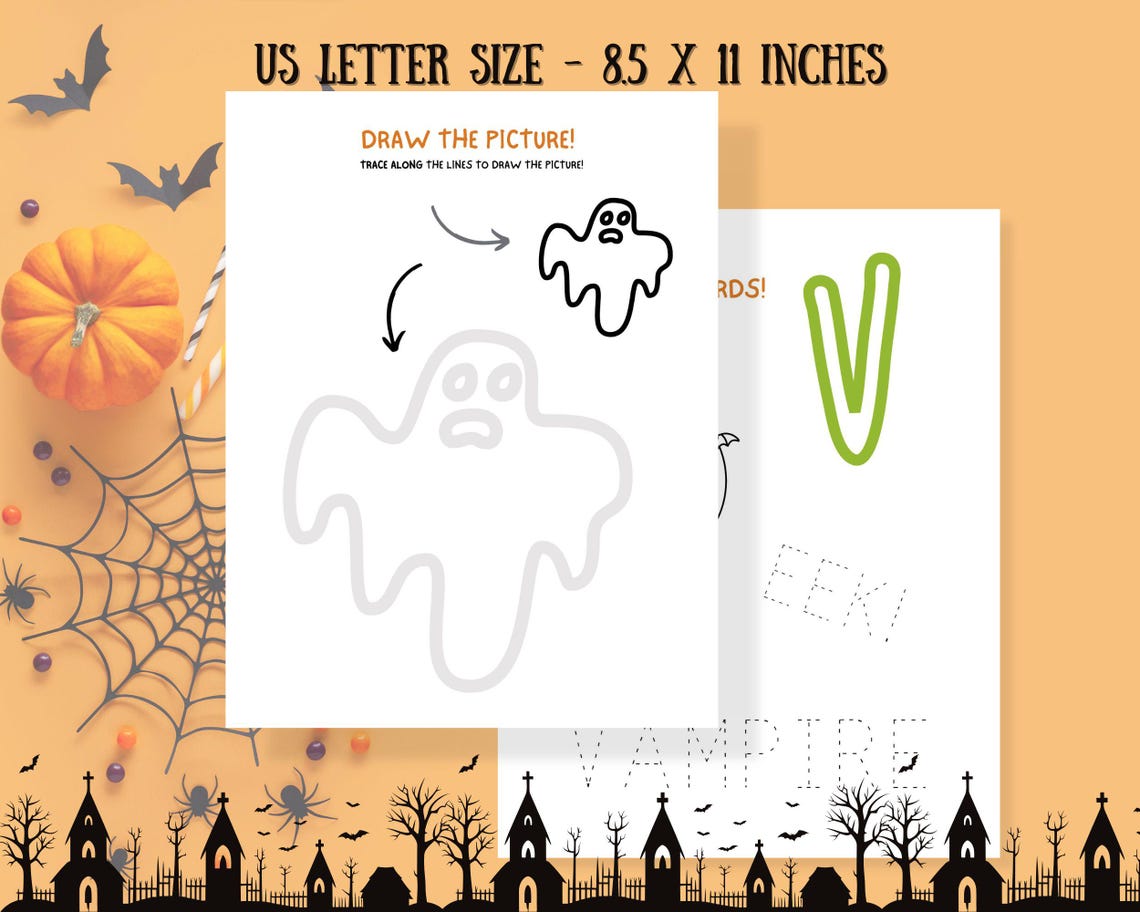 Halloween Activity Bundle: Kids Party Games & Coloring (digital ...