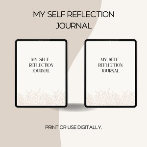 Self Reflection Journal Digital Printable for Daily Reflection and ...