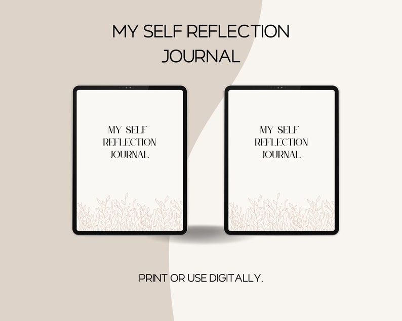 Self Reflection Journal Digital Printable for Daily Reflection and ...