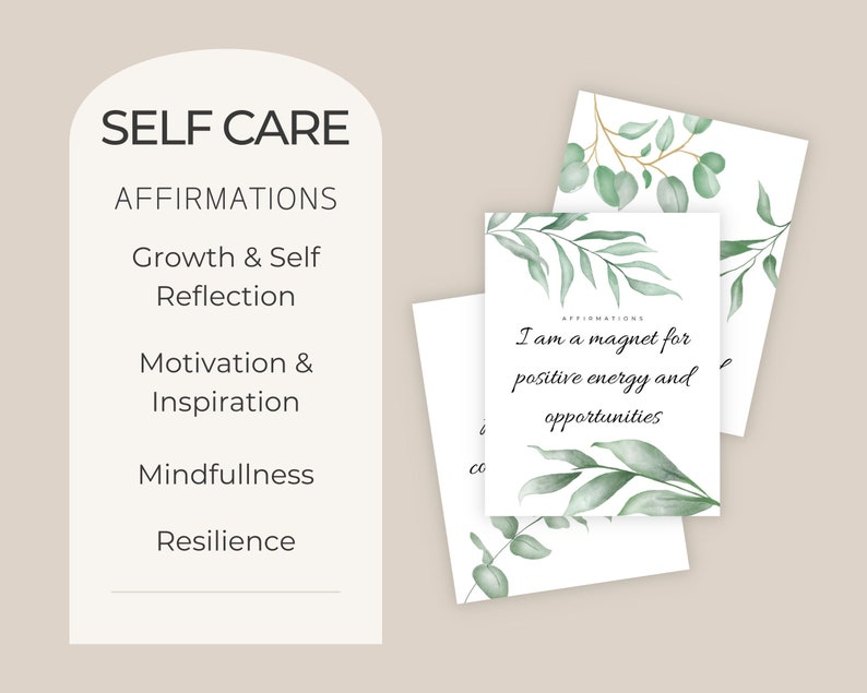 Affirmation Cards Printable Positive Affirmation Cards Digital ...