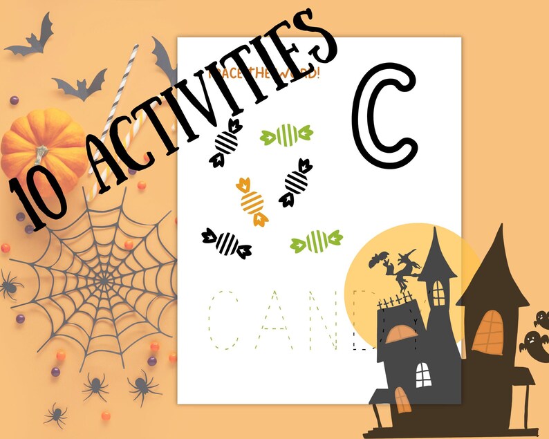 Halloween Activity Bundle: Kids Party Games & Coloring (digital ...