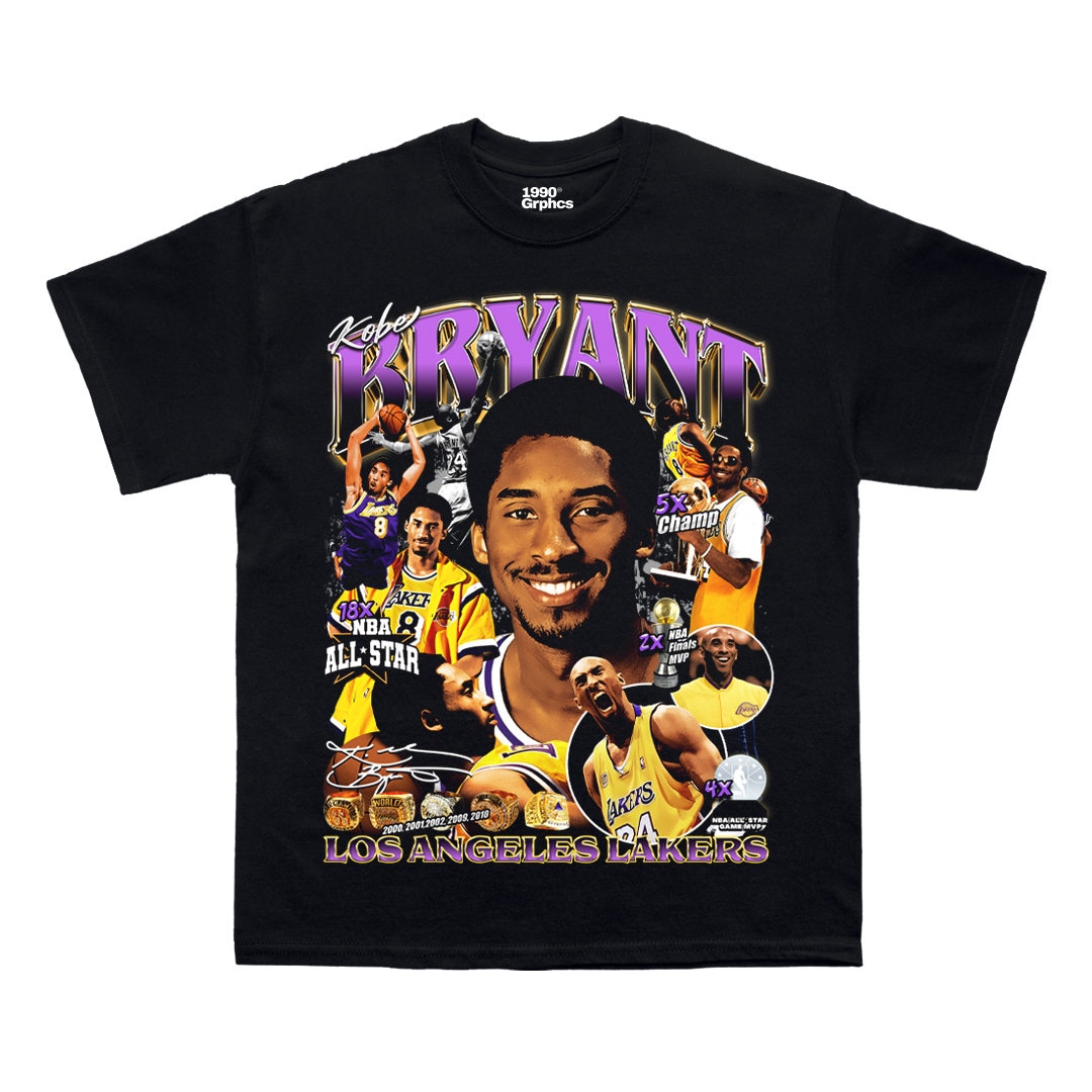 Kobe Bryant Vintage T-shirt Kobe Bryant Tee Kobe Bryant 90s - Etsy
