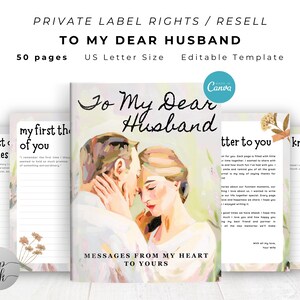 PLR / Resell To My Dear Husband Letters, Printable and Editable ...