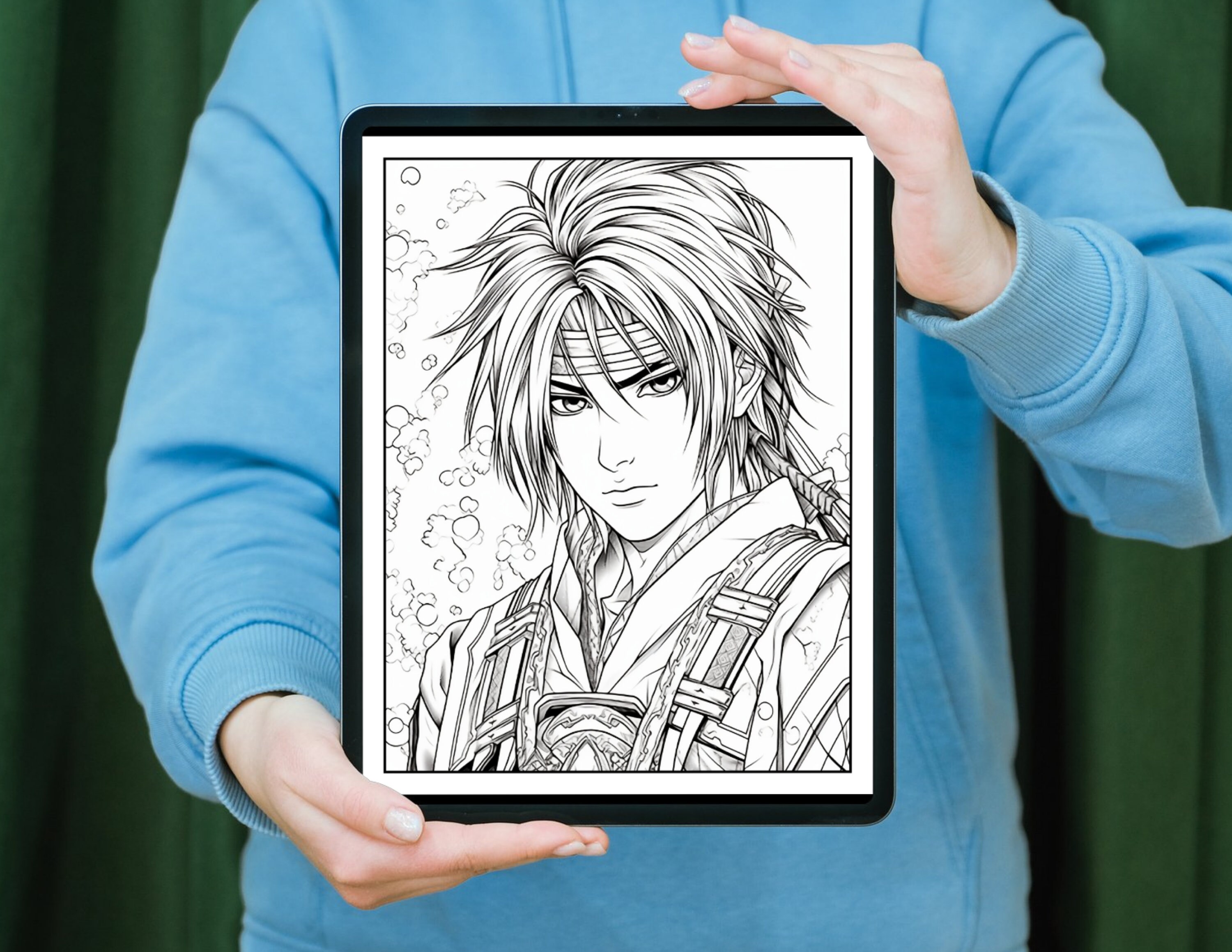 Japanese Anime Coloring Book for Adult KDP INTERIOR, Manga Printable ...