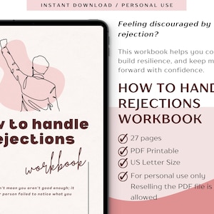 How to Handle Rejections Workbook for Personal Use | PDF Printable and ...