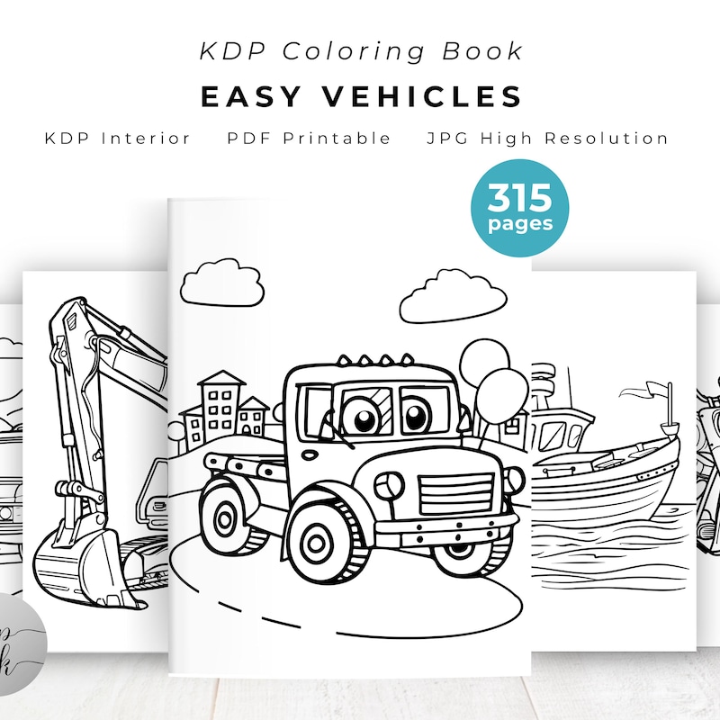 Car Coloring Cute - Etsy UK