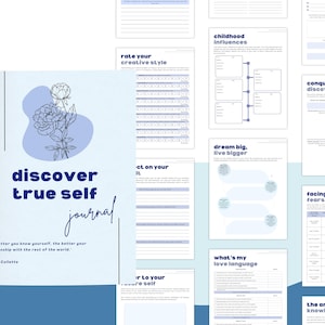 Discover True Self Journal for Personal Use | PDF Printable and Digital ...