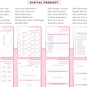 PLR / Resell Self Love Journal, Printable and Editable Template, Self ...