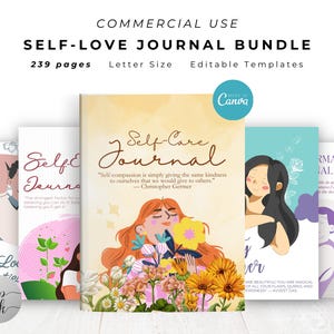Self-love Journal Bundle for Commercial Use Printable Journal and ...