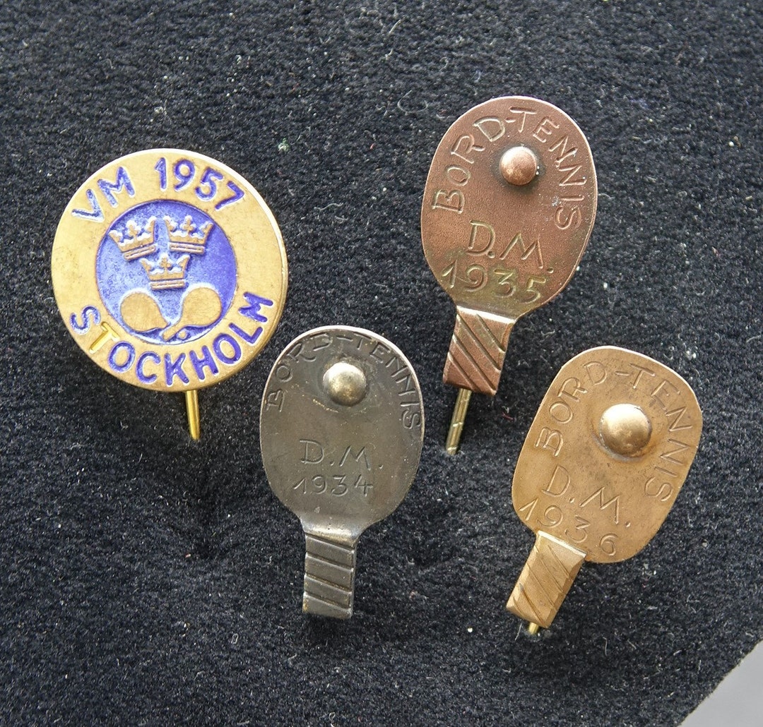 Vintage Table Tennis / Ping Pong / Tennis De Table / Tischtennis Pins ...