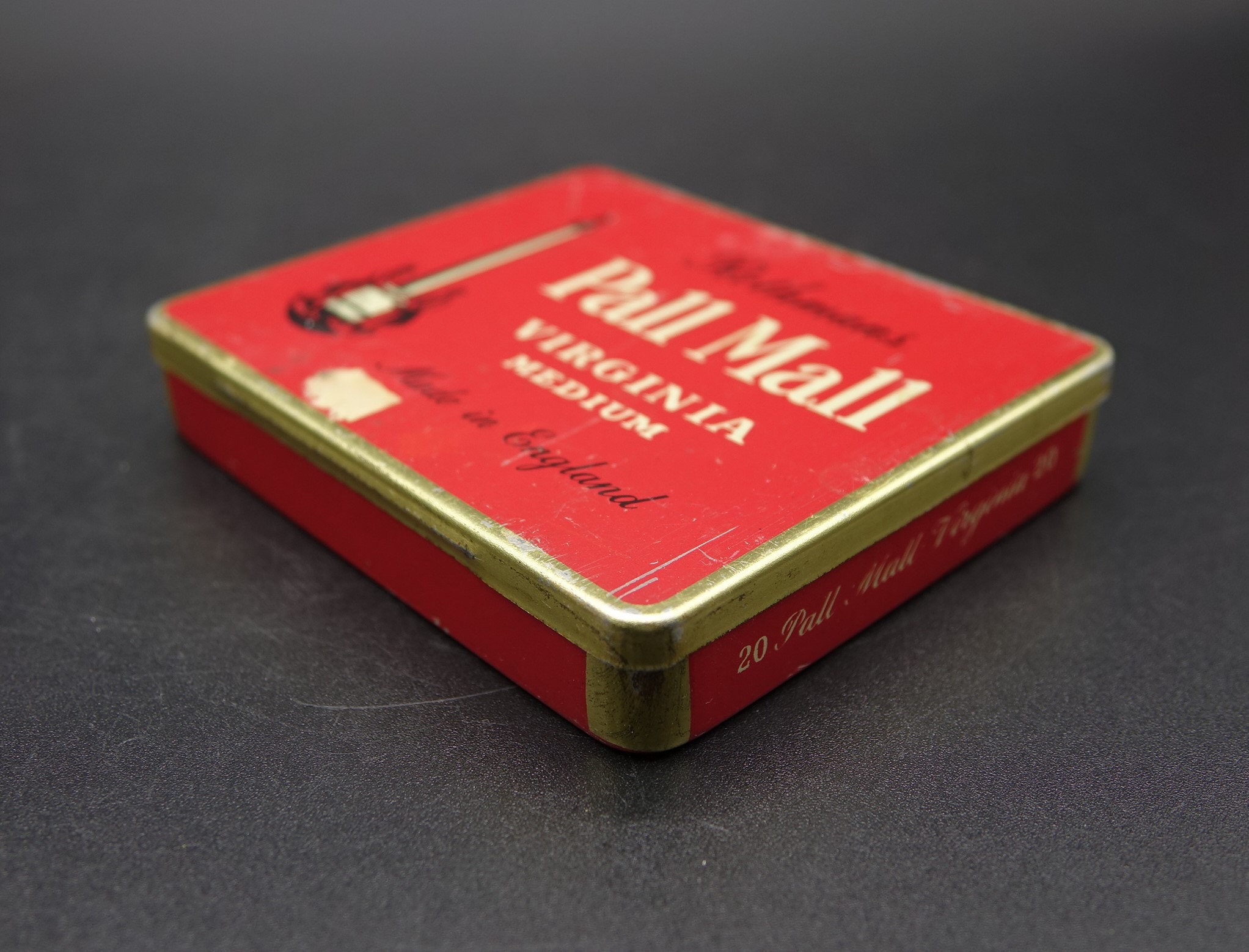 Vintage Small Pall Mall Rothmans Virginia Medium Cigarette Tin Box Made ...