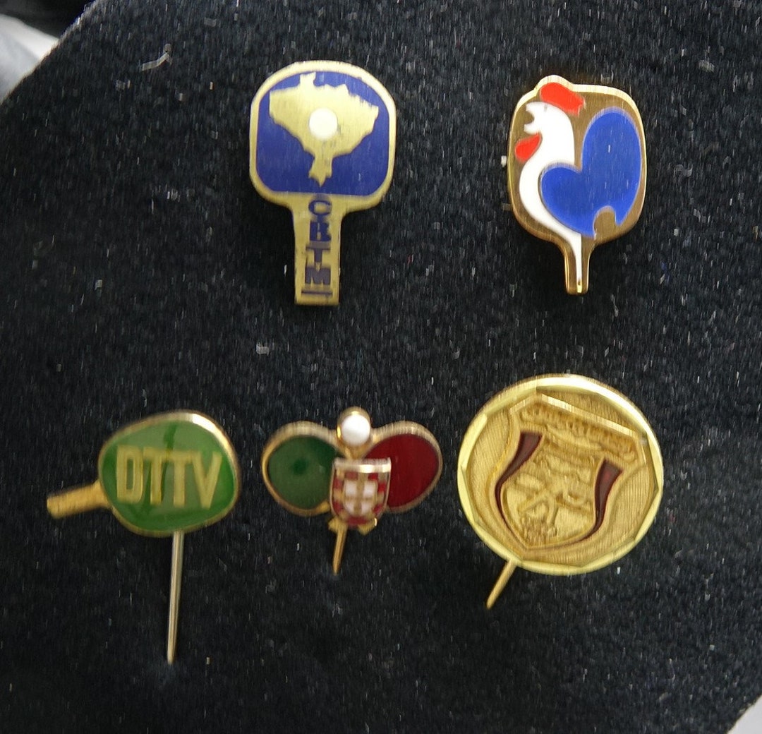 Vintage Table Tennis / Ping Pong / Tennis De Table / Tischtennis Pins ...