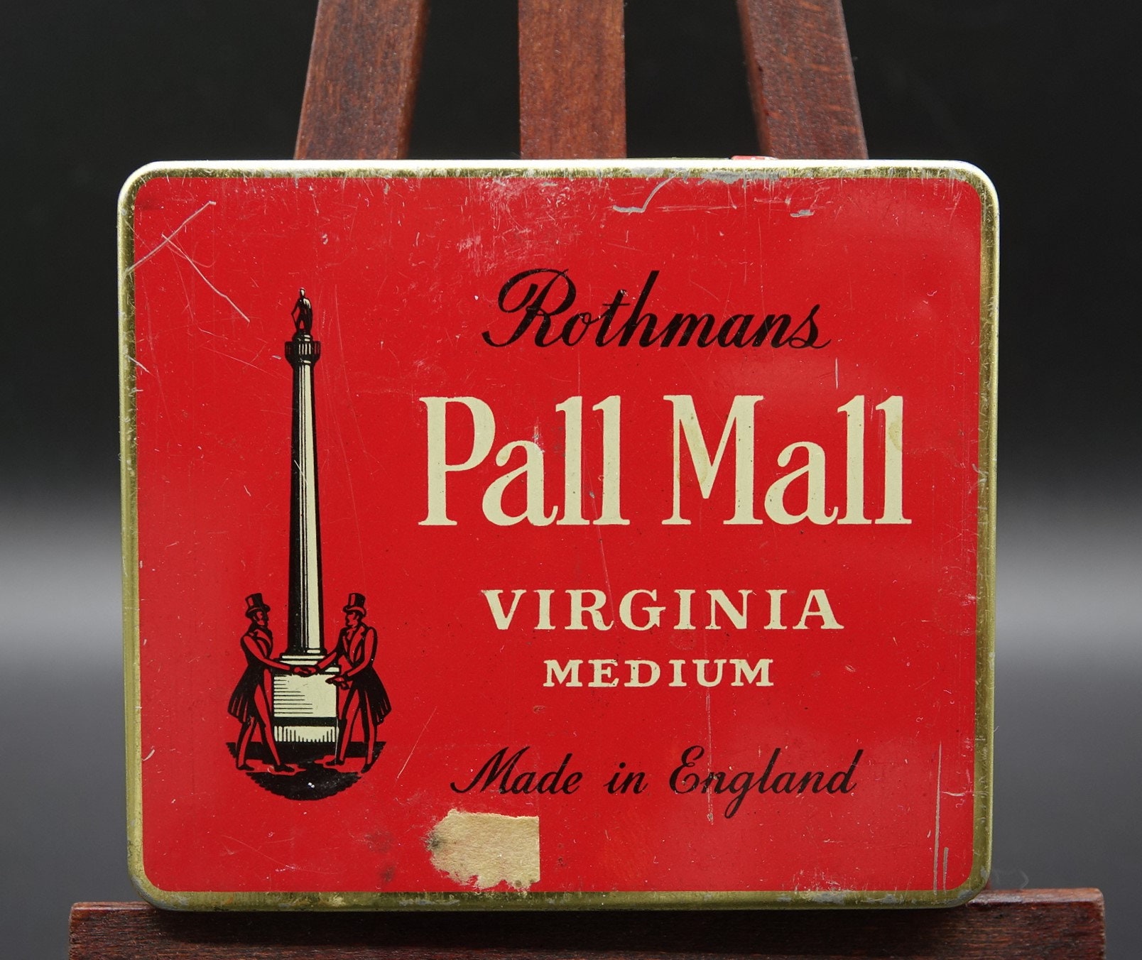 Vintage Small Pall Mall Rothmans Virginia Medium Cigarette Tin Box Made ...