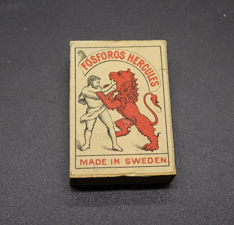 RARE Vintage Swedish made in Sweden Matchbox With Matches. Orginal ...