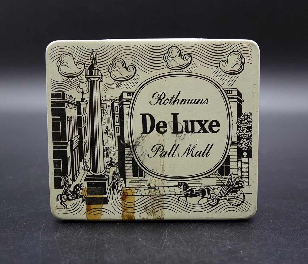 Vintage Small Pall Mall De Luxe Rothmans Cigarette Tin Box Made in ...