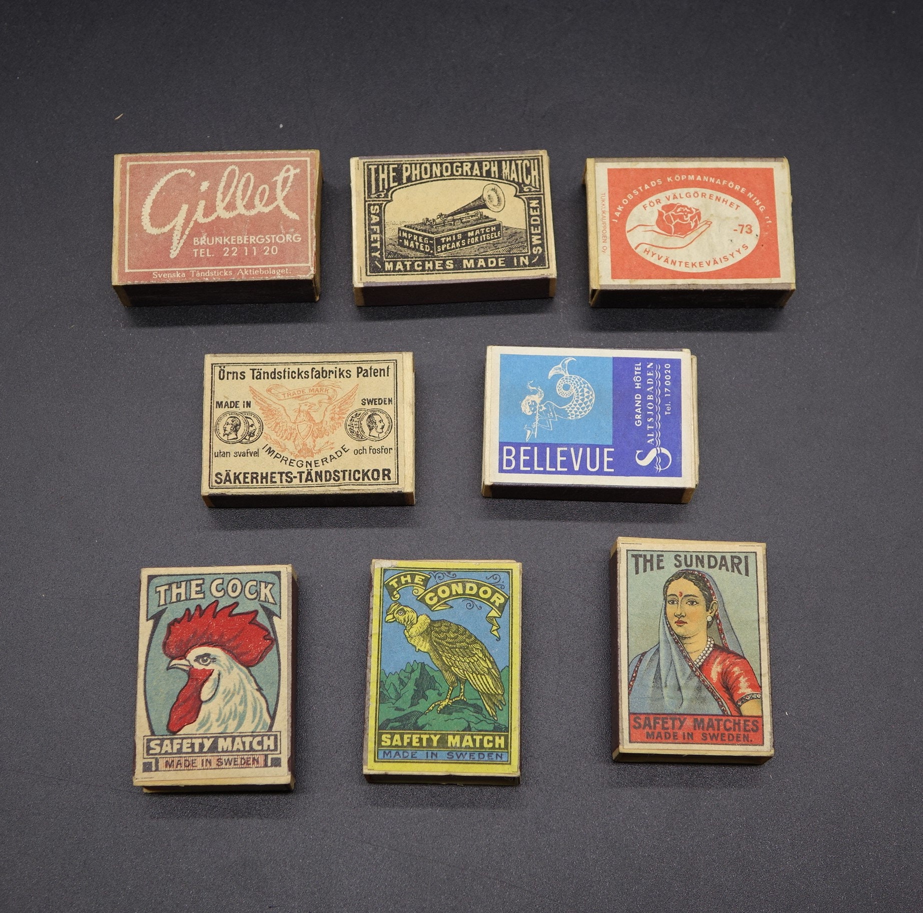 RARE!!! Vintage Swedish (made in Sweden) Matchbox With Matches. Orginal ...