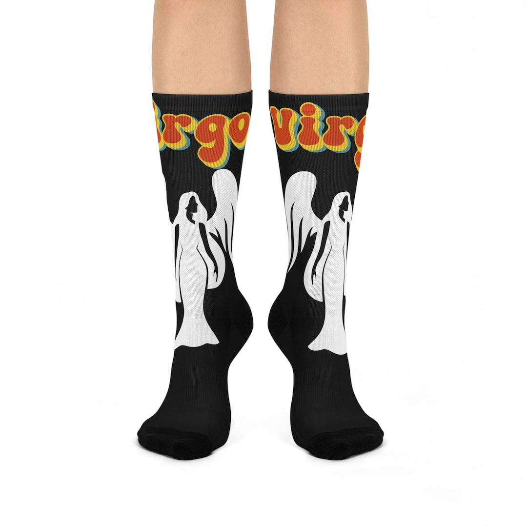 Virgo Zodiac Socks Cool Socks Virgo Zodiac Art Fun Socks Virgo Gifts ...
