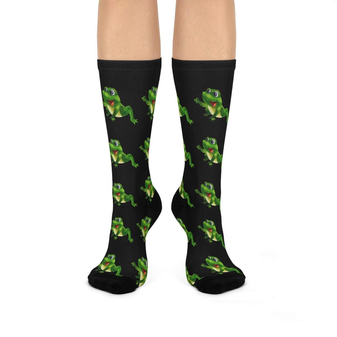 Hoppily Ever After Froggy Socks - Etsy