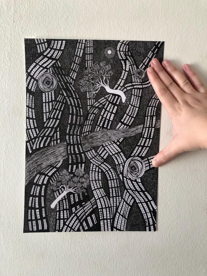 Original Surreal Ink Art - Etsy