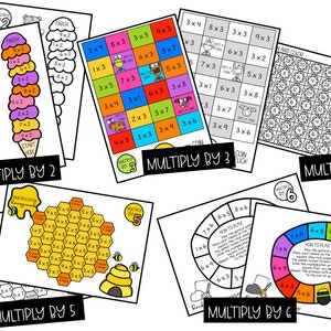 Multiplication Fact Fluency Games No Prep Printables - Etsy