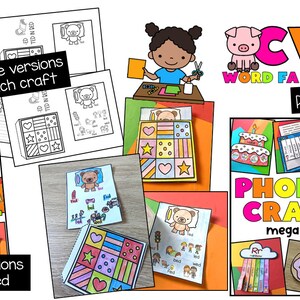 Short Vowel Word Family Crafts | CVC Words Crafts - Etsy