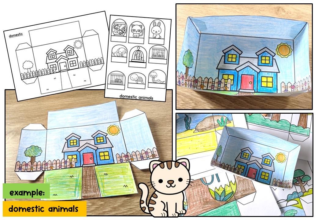 Animal Habitats Project | Printable Habitats Diorama - Etsy