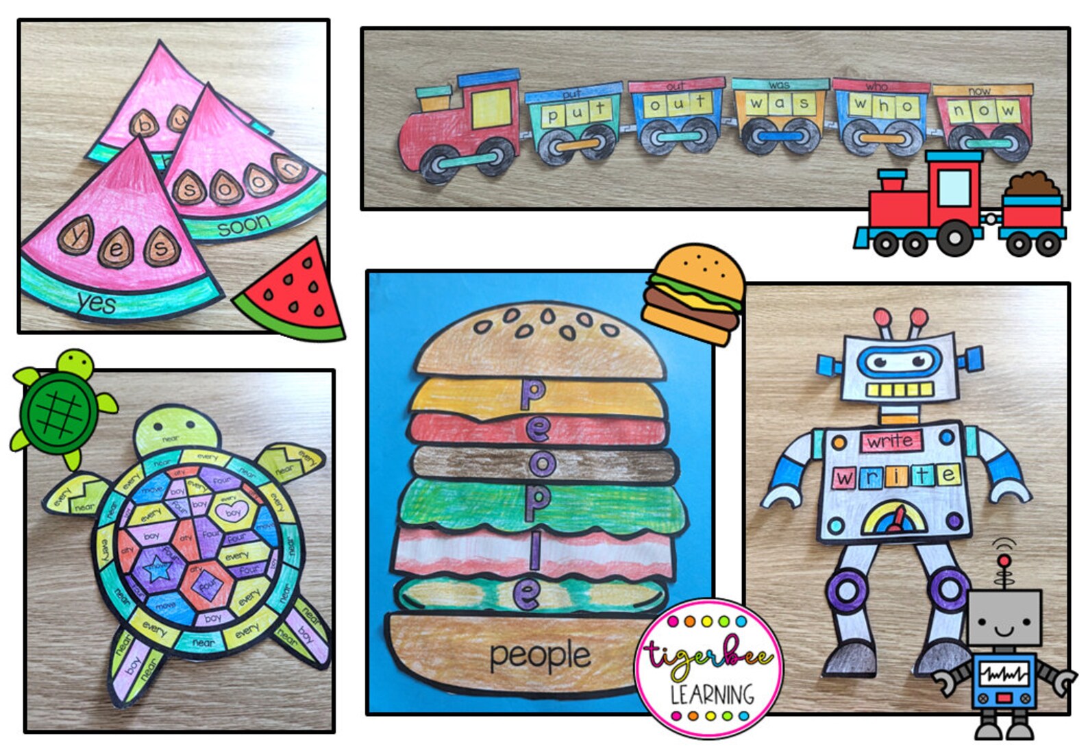 Sight Words Crafts | Editable Sight Words Crafts - Etsy