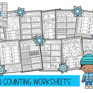 Numbers 1 to 10 Counting Practice Yearlong Bundle - Etsy
