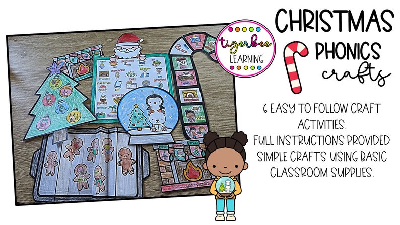 Christmas Phonics Crafts: CVC, Magic E, Vowel Teams and More - Etsy