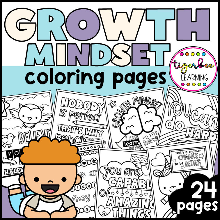 Growth Mindset Coloring Pages Inspiring Quotes Pages - Etsy