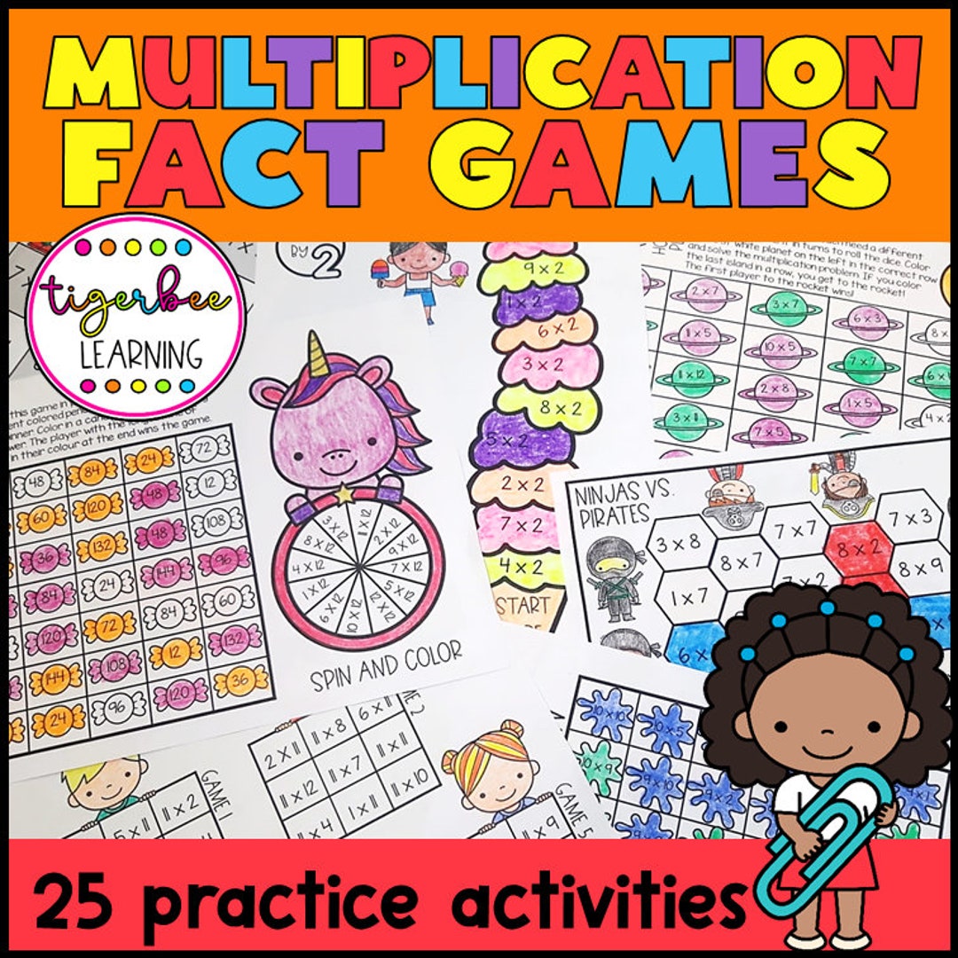 Multiplication Fact Fluency Games No Prep Printables - Etsy
