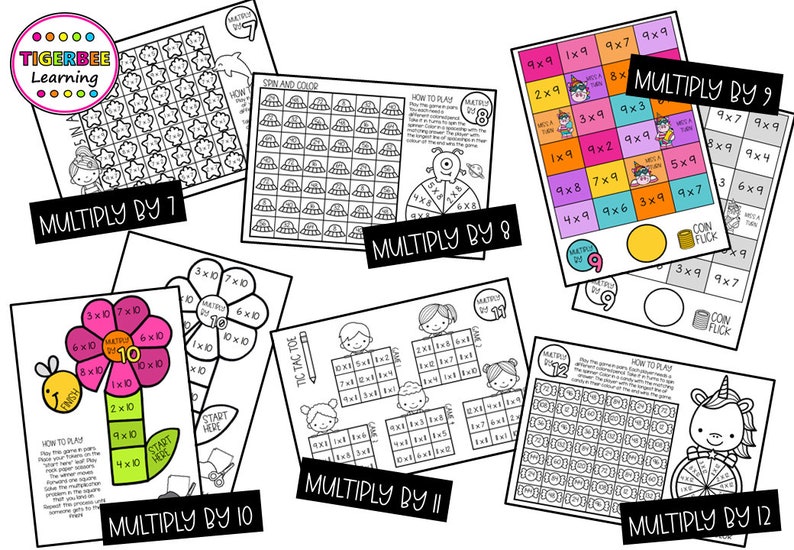 Multiplication Fact Fluency Games No Prep Printables - Etsy