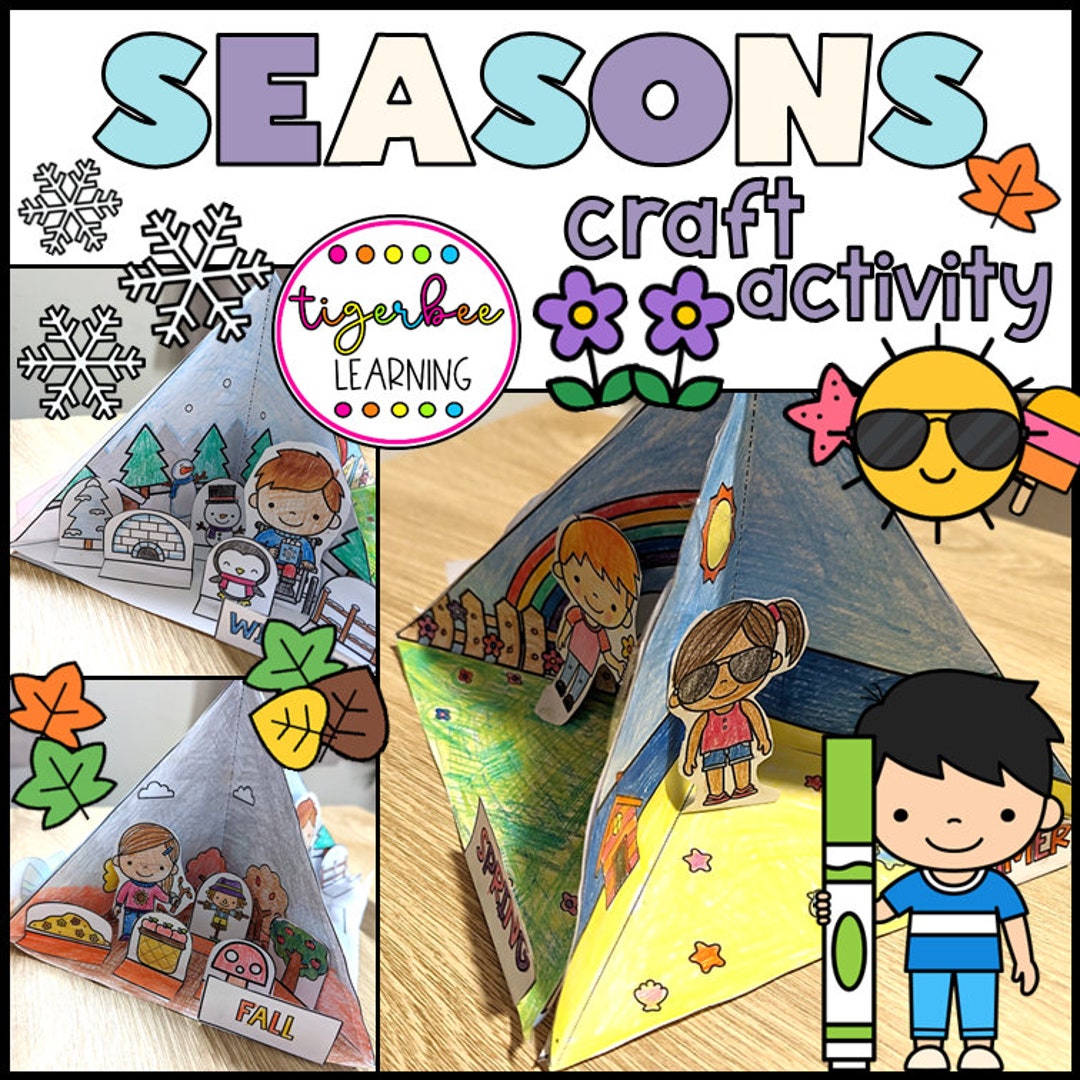 Seasons Diorama Craftivity | Seasons of the Year Craft Activity - Etsy
