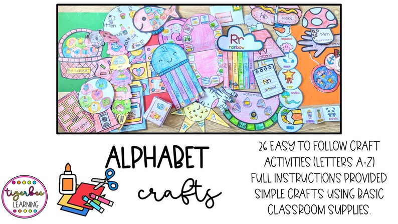 Alphabet Phonics Craft Activities A-z - Etsy Australia