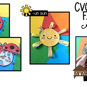 Short Vowel Word Family Crafts CVC Words Crafts - Etsy