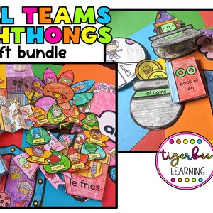 Vowel Teams and Diphthongs Phonics Crafts - Etsy