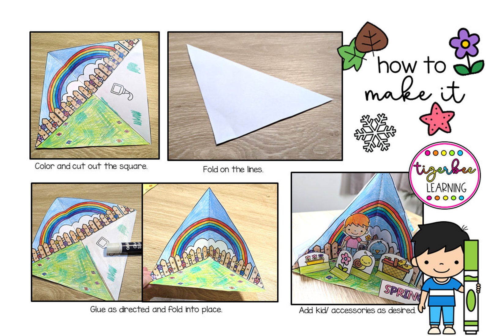 Seasons Diorama Craftivity | Seasons of the Year Craft Activity - Etsy