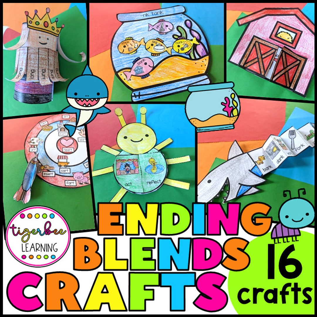 Ending Blends Phonics Crafts - Etsy