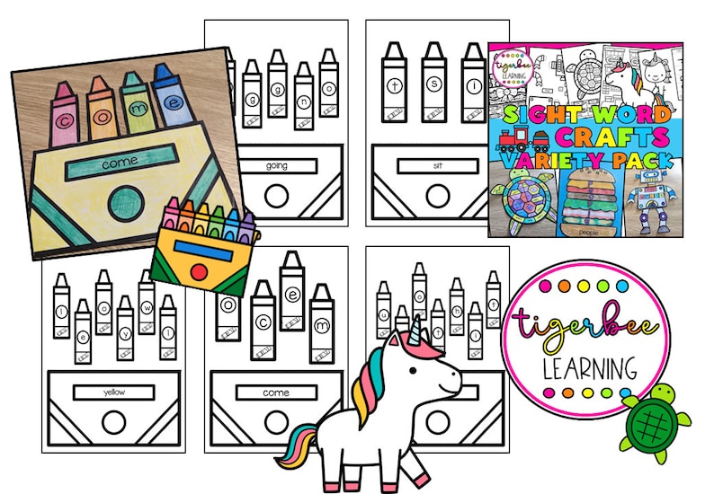 Sight Words Crafts | Editable Sight Words Crafts - Etsy