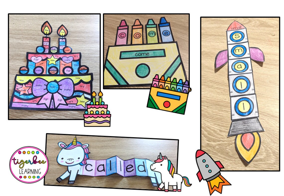 Sight Words Crafts | Editable Sight Words Crafts - Etsy