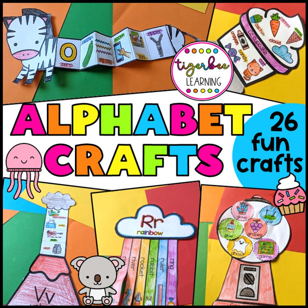 Alphabet Phonics Craft Activities A-z - Etsy
