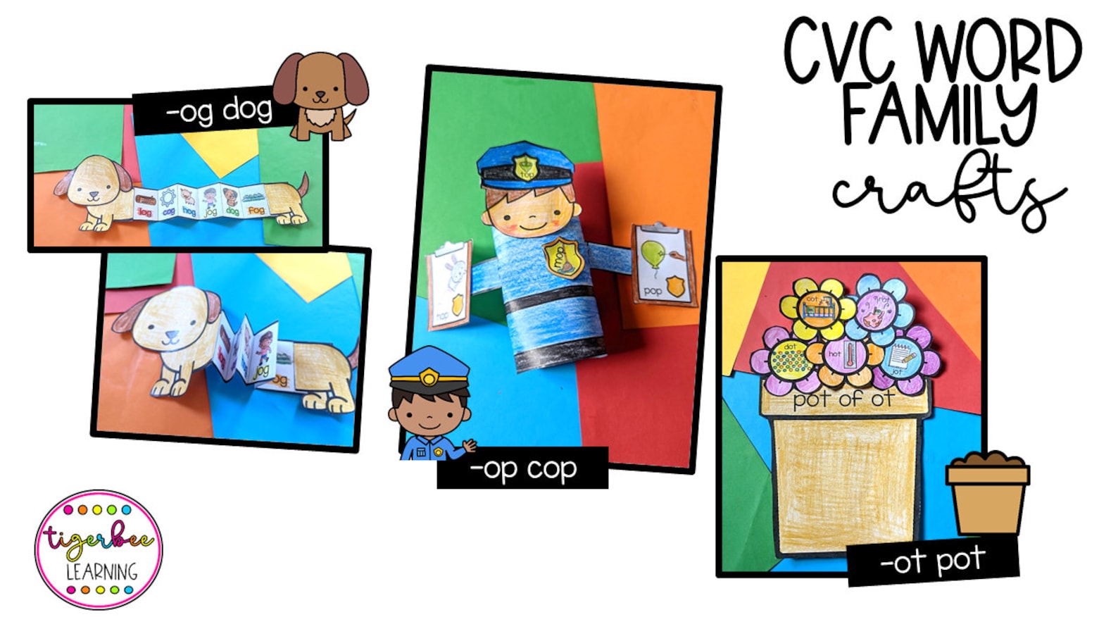 Short Vowel Word Family Crafts CVC Words Crafts - Etsy