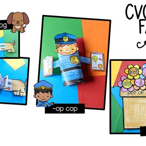 Short Vowel Word Family Crafts CVC Words Crafts - Etsy