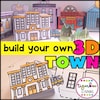 3D Paper Town Project With 20 Places in Town - Etsy
