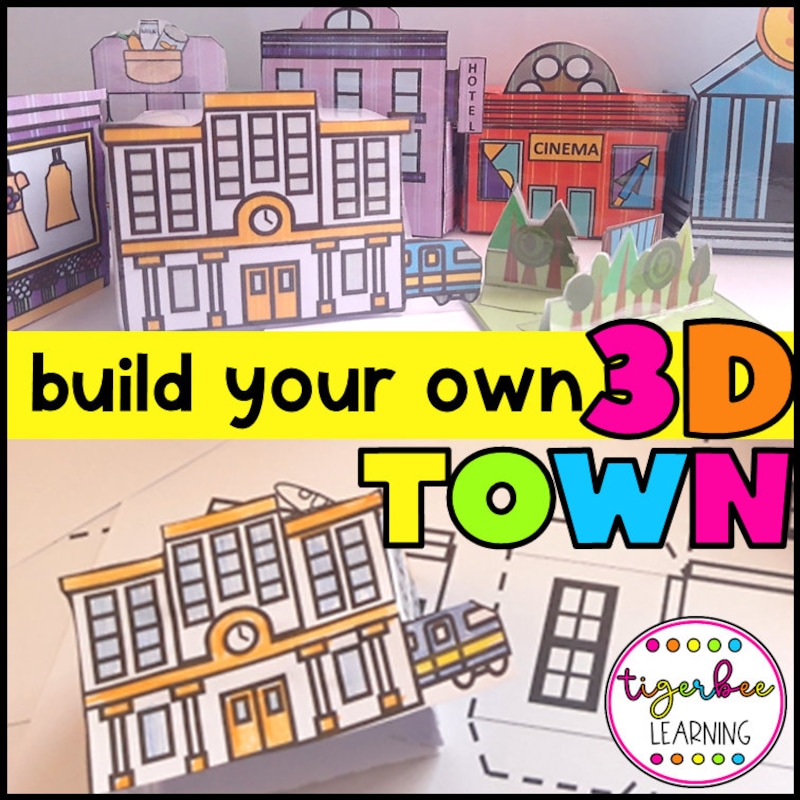Printable 3d Paper City - Etsy UK