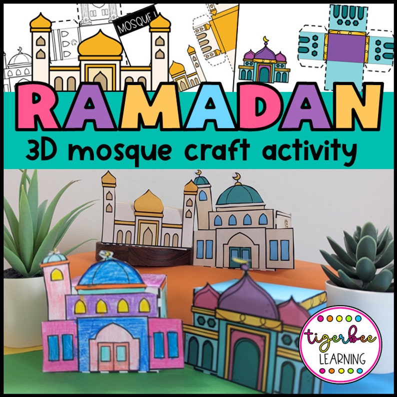3D Mosques an Eid-al-fitr and Ramadan Craft - Etsy