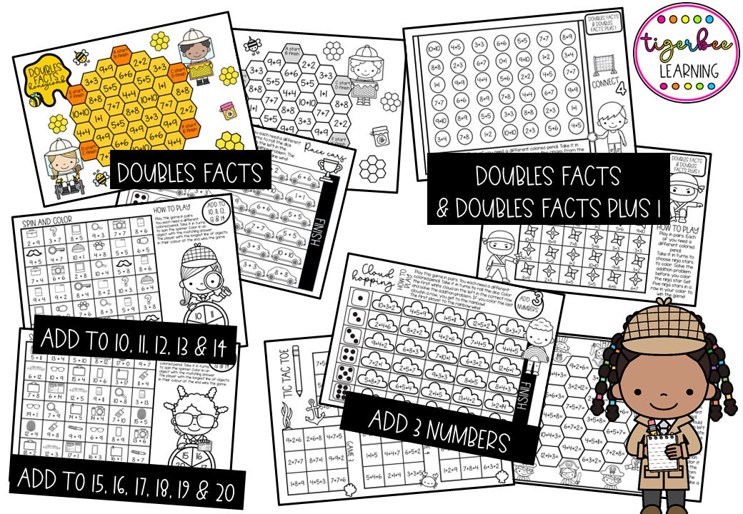 Addition Fact Fluency Games No Prep Printables - Etsy