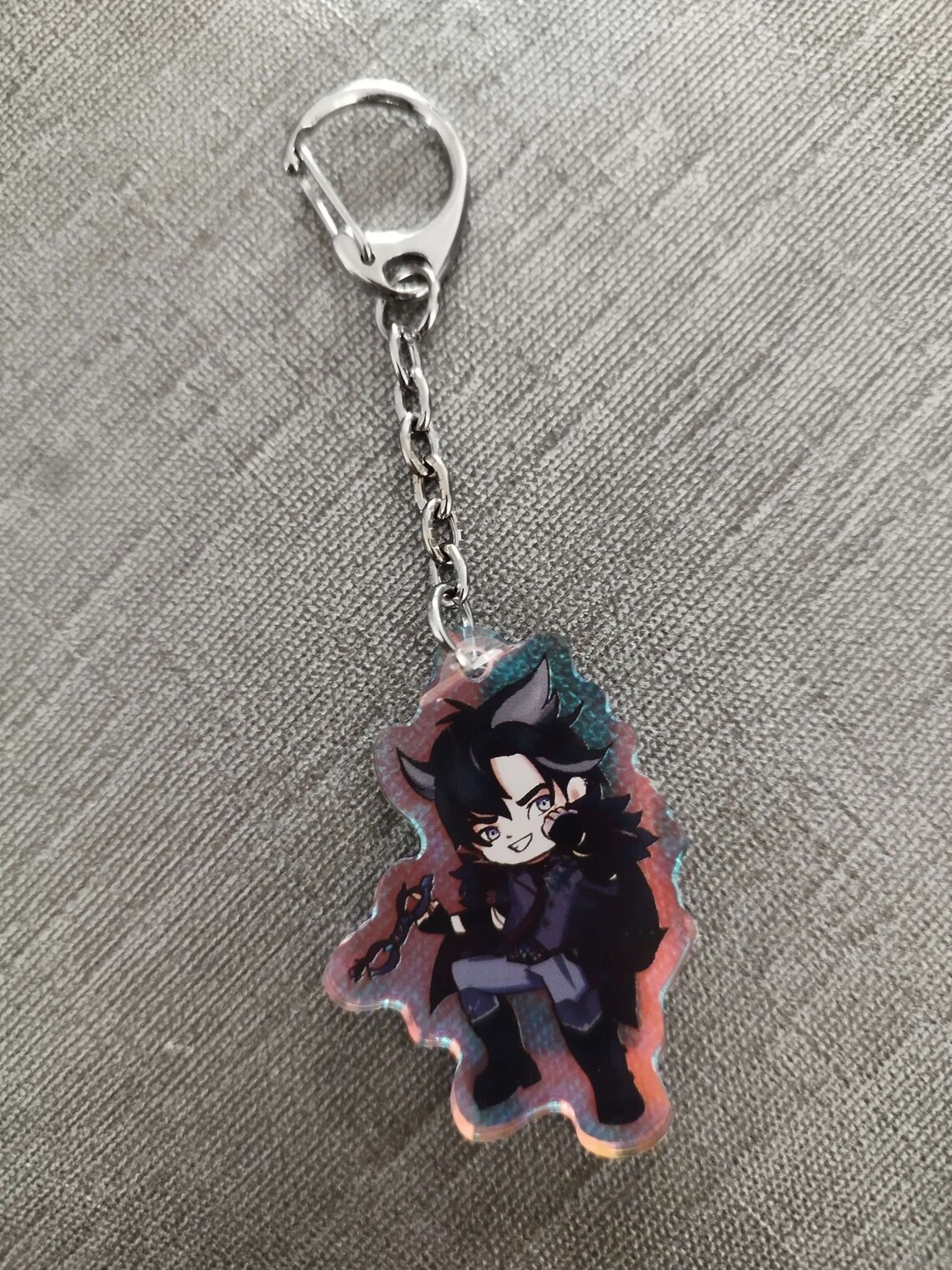Genshin Impact Chibi Keychain Wriothesley - Etsy