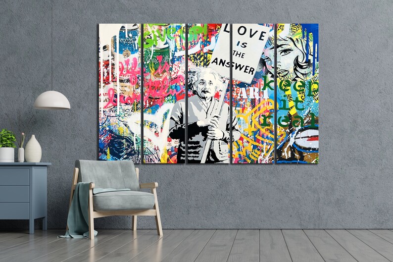 Modern Urban Graffiti Artwork Inspirational Banksy Pop Art Poster ...