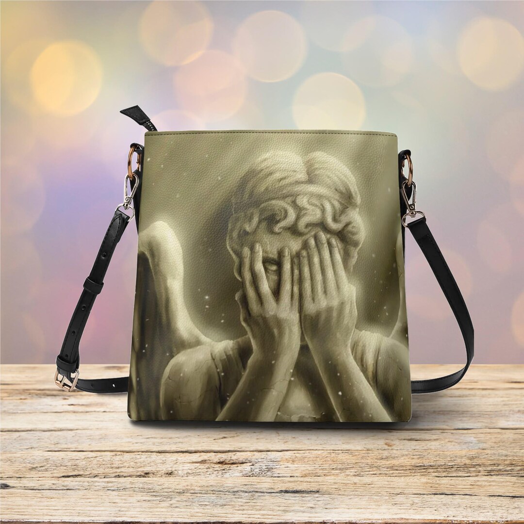 Weeping Angel Inspired Bucket Bag – Doctor Fandom Crossbody – Vegan ...